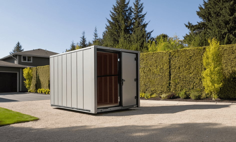 Driveway Storage Pod Delivery & Placement Guide | Storage-Tech